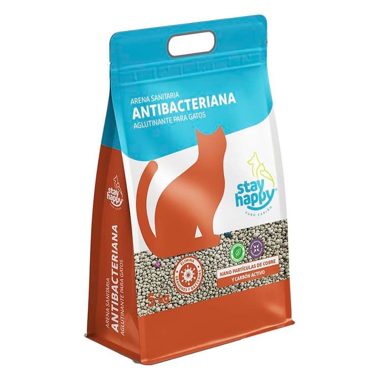 Stay Happy - Arena Sanitaria Aglutinante Antibacteriana Partículas De ...