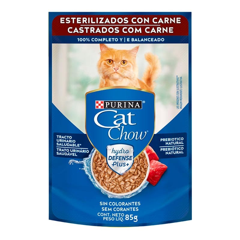 Cat Chow - Alimento Húmedo Gatos Esterilizados Carne - CAT CHOW | Laika ...